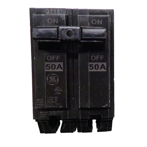 General Electric THQL2150/UPC 50 Amp 2-Pole Plug-In Circuit Breaker ...