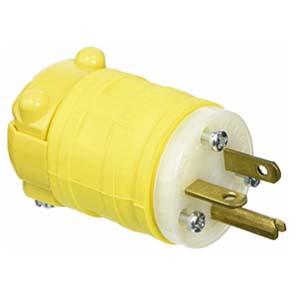 Leviton 1448, 2-Pole 3-Wire 20 Amp 250 Volt Industrial Grade Dust Guard ...