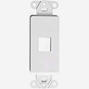 Leviton 41641-W QuickPort Decora Insert, 1-Port, White