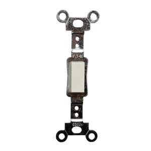 Cooper 756W, Blank Toggle Insert with Strap, White