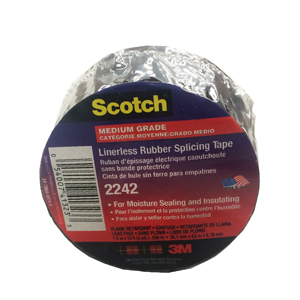 3M 2242, 1-1/2 in x 15 ft, Linerless Electrical Rubber-resin adhesive ...