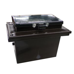 Arlington DHB1BRC Brick In Box Brown Box with Clear Cover and Adapter