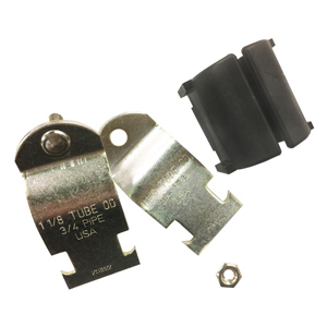 1 Inch Cushioned Tubing Strut Clamp 1-1/8 Inch OD 1" 1-1/8"
