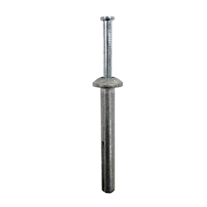 Powers Fasteners 2826, 1/4 x 2 Inch Mushroom Head Nail-in Anchor, Steel ...