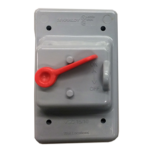 PVC Fitting KRA VSC15/10 1G 1-Gang FS/PVC Lever Switch Cover