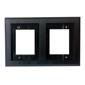 Walker Underfloor Duct 817PCC-BLK 1-Gang PVC Carpet Flange Black