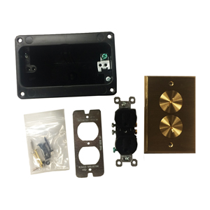 Walker Underfloor Duct WMFB1DRB 1-Gang Floor Box Assembly 15 Amp Duplex ...