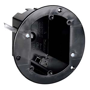 Pass & Seymour 3-3/4-Inch Round C118WAC Plastic Round Ceiling Box