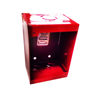 Edwards Signaling P-039250 Edwards Red Back Steel Box for Surface Mounting