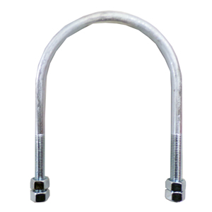 6 Inch U-Bolt Plated Pipe Hanger with Hex Nuts