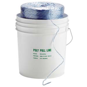 Poly Pull Line Spiral Wrapped Pulling Twine in Bucket, 2200FT, 500LB ...