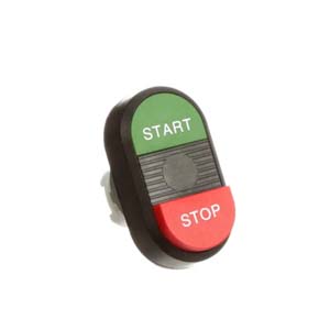 ABB Motor MPD15-11B Modular Double Pushbutton, Flush START (Green) Extended STOP (Red) Non ...