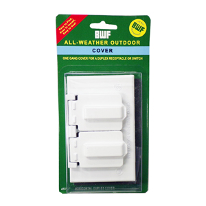 BWF 4181W-1 1 Gang DC WP Horizontal Receptacle Switch Cover 4-1/2" x 2 ...