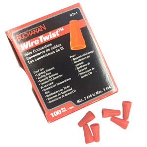 Ideal Industries Inc Buchanan WT3-1 WireTwist Twist-On Wire Connector ...