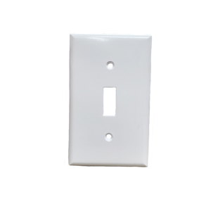 Cooper 2134W, 1-Gang Standard Size Wallplate, Toggle, Thermoset, White