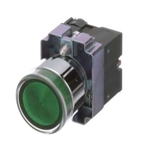 Altech 2ALF3LB-024 Flush Pushbutton, 22MM Round Illuminated 24Volt AC ...