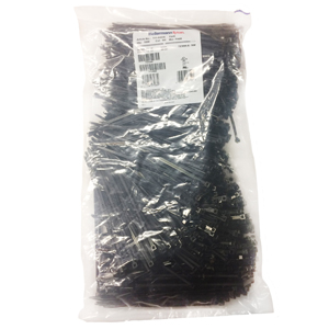 Hellermann Tyton T50R0M4 Cable Tie, 8 Inch Black, UL Rated, 50lb Tensile Strength, 1000 per Pack