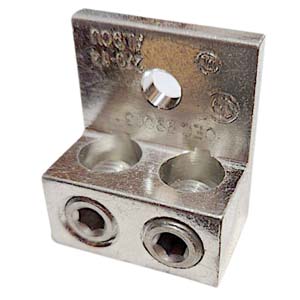 OEC 99013 #14-2/0 Aluminum 2-Hole Mechanical Lug