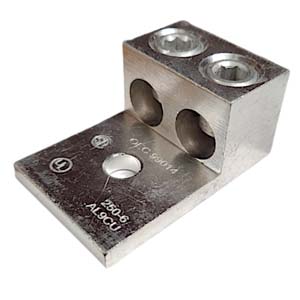 OEC 99014 #6-250MCM Aluminum 2-Hole Mechanical Lug