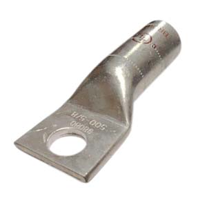 OEC 98080 500MCM 5/8" Stud 1-Hole Long Barrel Copper Crimp Lug, Brown