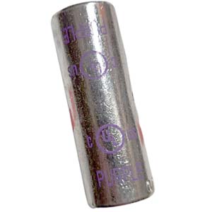 OEC 98119 4/0 Stranded Wire Standard Barrel Copper Crimp Splice, Purple