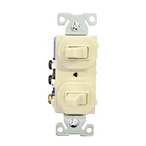 Eaton Cooper Wiring Devices 275V 15 Amp 120/277VAC 1-Pole Toggle Switch ...