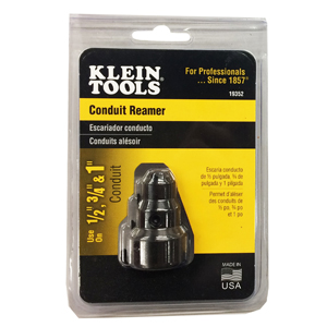 Klein 19352 6.75 Inch Length 1/2, 3/4, and 1 Inch Conduit Reamer Only ...