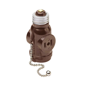 Eaton Cooper Wiring Devices 718B 250W 125 Volt Pull Chain Socket ...