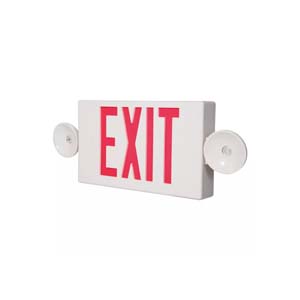 Combination LED Exit & Emergency W/90 min. run time & up to 50ft ...