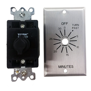 Nsi Tork C530M SPST 20 Amps 125 Volt 30 Minute Spring Wound Timer Metal ...