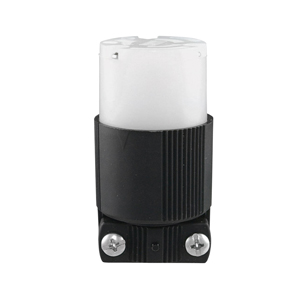 Cooper CWL615C, 2-Pole 3-Wire 15 Amp 250V Locking Connector Black ...