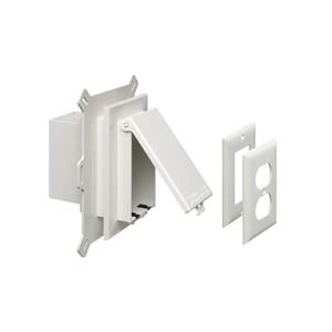 ARLINGTON DSBVS1W, Low Profile IN BOX Recessed Outlet Box Wall Plate ...