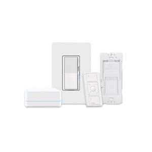 LUTRON DVRF-BDG-1D, Diva Smart Dimmer Switch Starter Kit with Smart Hub and Pico Remote