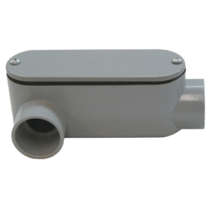 PVC Fitting 2 Inch PVC/LR Type LR Conduit Body Fitting & Cover 2"