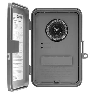 Intermatic GM40AV 40 Amp Double-Pole Double-Throw 24 Hour Auto-Volt ...