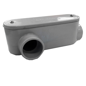 PVC Fitting 1-1/4 Inch PVC/LR Type LR Conduit Body Fitting & Cover 1-1/4"