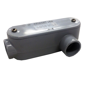 PVC Fitting 3/4 Inch PVC/LL Type LL Conduit Body Fitting & Cover 3/4"