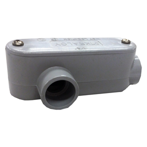 PVC Fitting 1/2 Inch PVC/LR Type LR Conduit Body Fitting & Cover 1/2"