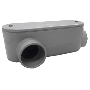 PVC Fitting 1-1/2 Inch PVC/LR Type LR Conduit Body Fitting & Cover 1-1/2"