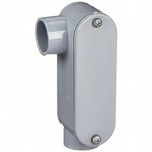 PVC Fitting 3-1/2 Inch PVC/LR Type LR Conduit Body Fitting & Cover 3-1/2"