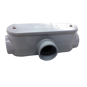 PVC Fitting 1-1/4 Inch PVC/T Type T Conduit Body Fitting & Cover 1-1/4"