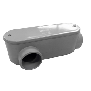 PVC Fitting 2 Inch PVC/T Type T Conduit Body Fitting & Cover 2"