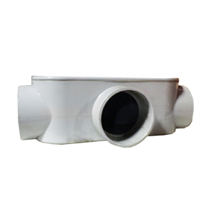 PVC Fitting 4 Inch PVC/T Type T Conduit Body Fitting & Cover 4"