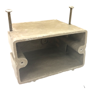 Allied Moulded 1098-N, 1-Gang 20.5 Cubic Inch, Fiberglass, New Work Box ...