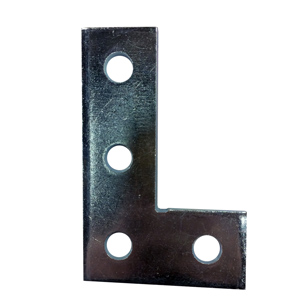 718-1-GLV 4-Hole Flat Angle Plate 1-5/8 Inch with 9/16 Inch Hole Diameter