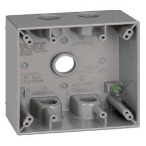 BWF DTB-100V 2G DC WP Deep Outlet Box 5 1" Threaded Outlets 4-9/16"X4-5 ...
