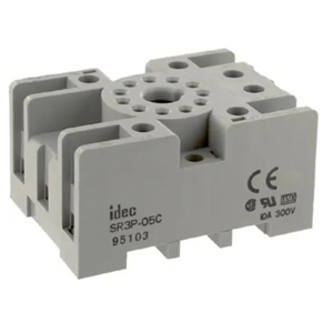 Idec SR3P-05C 11-Pin DIN Rail Socket Mount Fingersafe Screw Terminal Type for RR3PA
