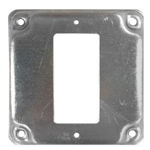 Crouse-Hinds TP513, 4 Inch Square Surface Cover for 1- GFCI Receptacle