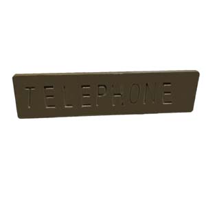 Martin NMPL-Telephone Nameplate