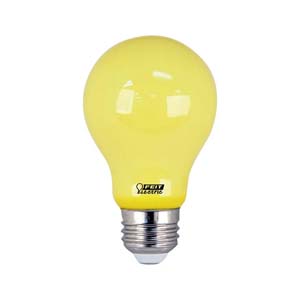 Feit A19 Yellow Led Bug Light Medium Base